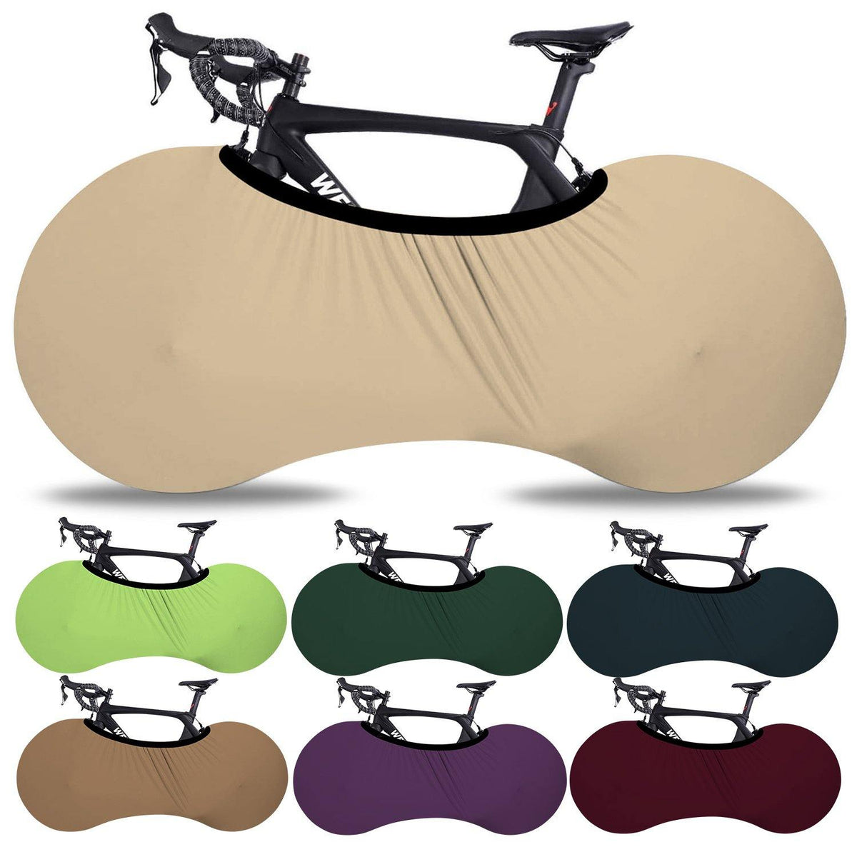 All Colors Elastic Bicycle Wheel Covers For All Bikes Anti-dust Washab ...